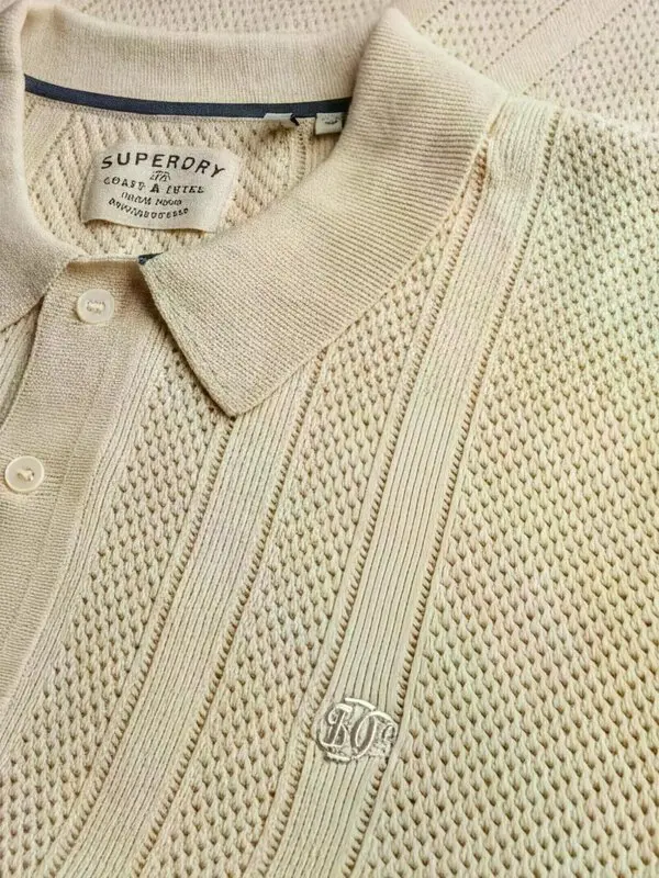 Superdry Knitted Textured Polo Shirt