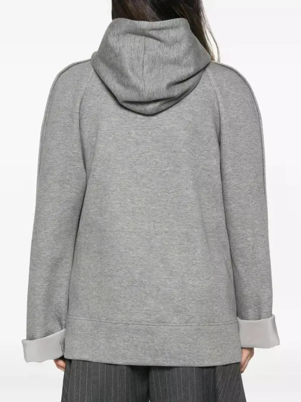 Carven Raglan Sleeve Hoodie - Grey