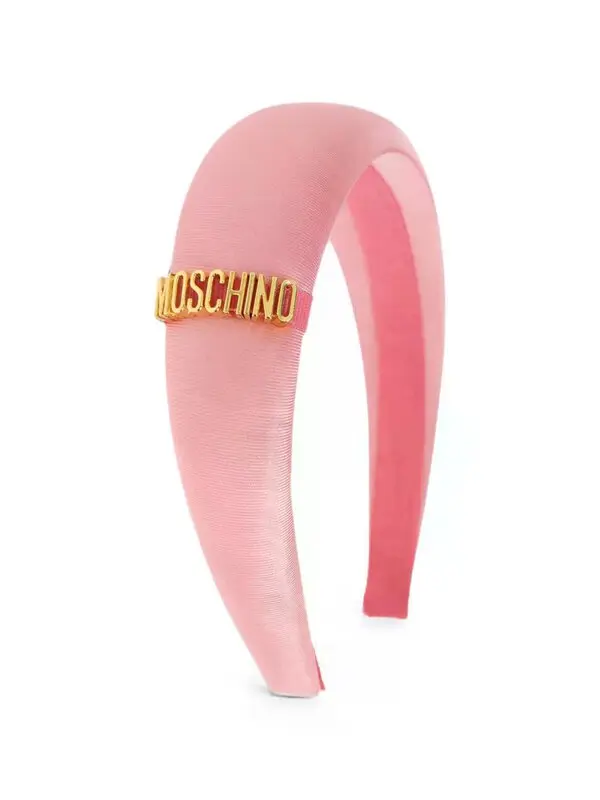Moschino Logo-plaque Padded Headband