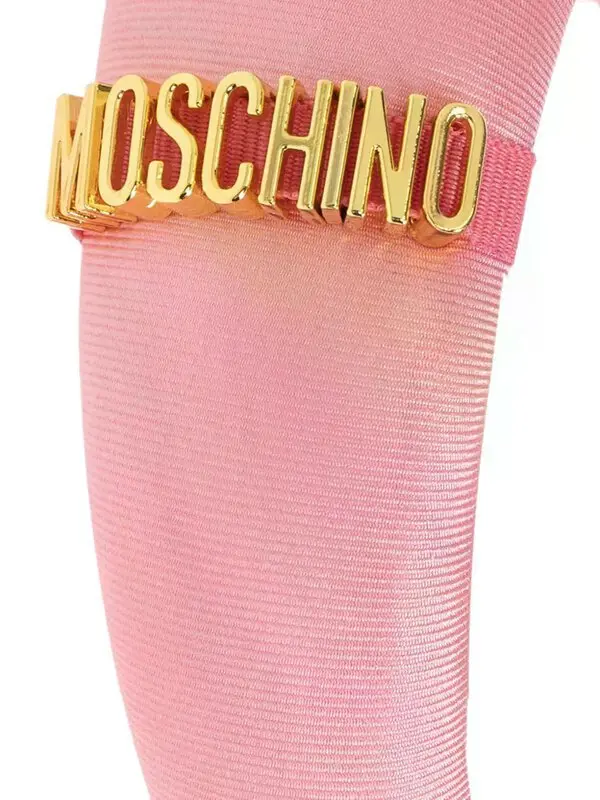 Moschino Logo-plaque Padded Headband