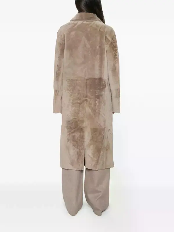 UTZON Double-breasted Reversible Shearling Coat