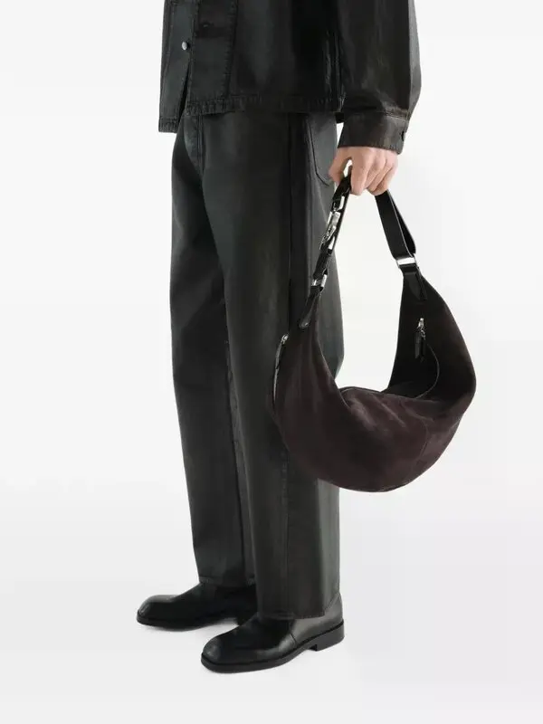 LEMAIRE Quiver Clip Bag In Suede Leather