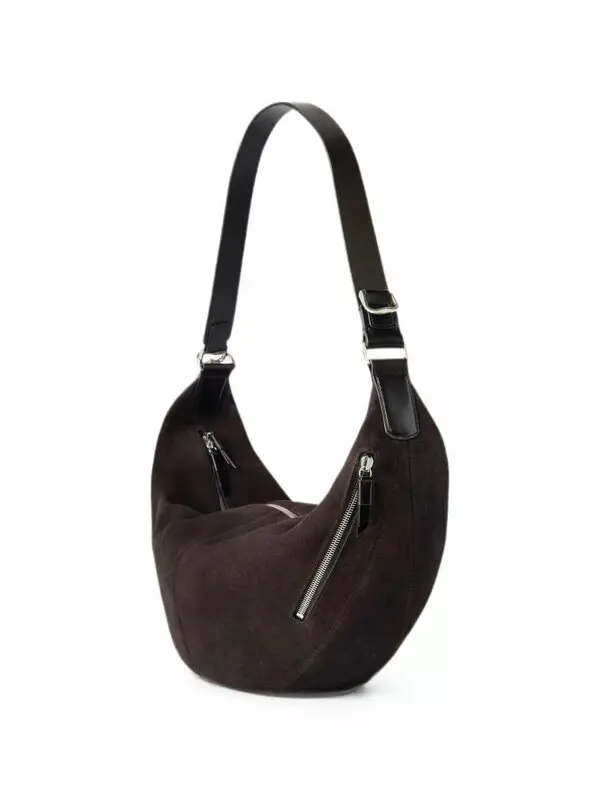LEMAIRE Quiver Clip Bag In Suede Leather