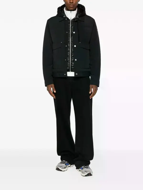 Moose Knuckles Hooded Logo-patch Jacket