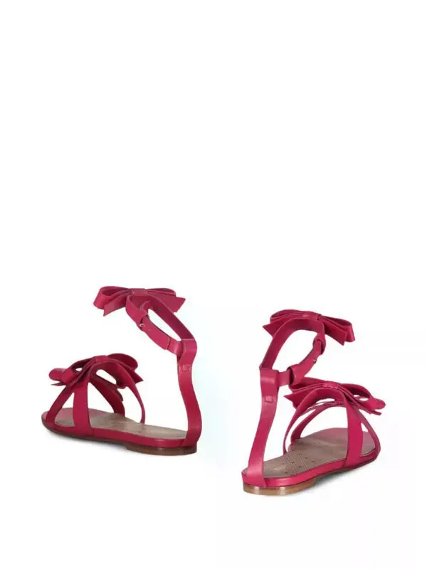 Red Valentino Bow-detail Calf Leather Sandals