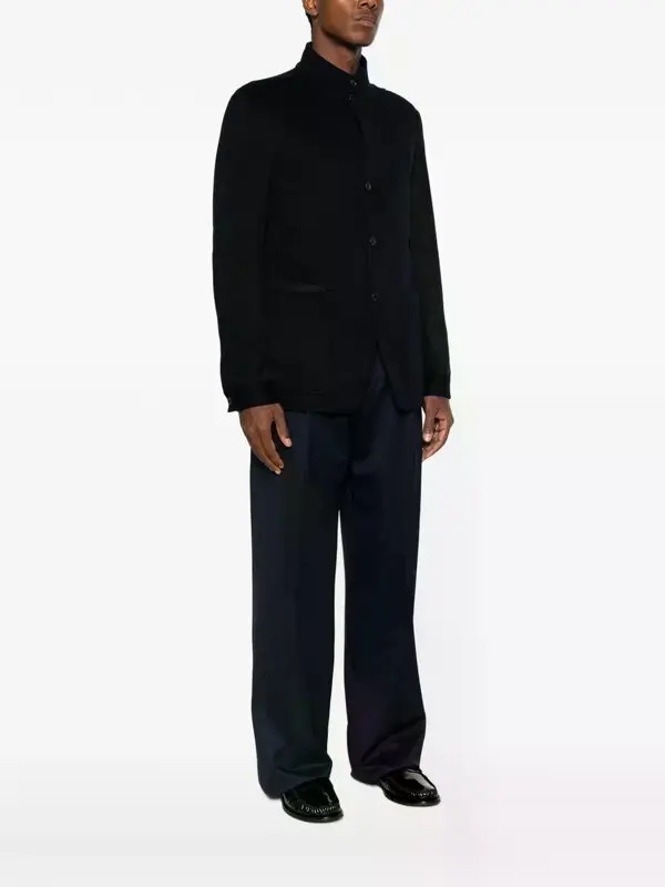 Zegna Mandarin-collar Patch-pocket Jacket
