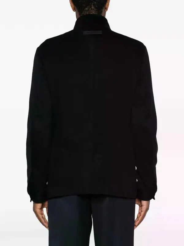Zegna Mandarin-collar Patch-pocket Jacket