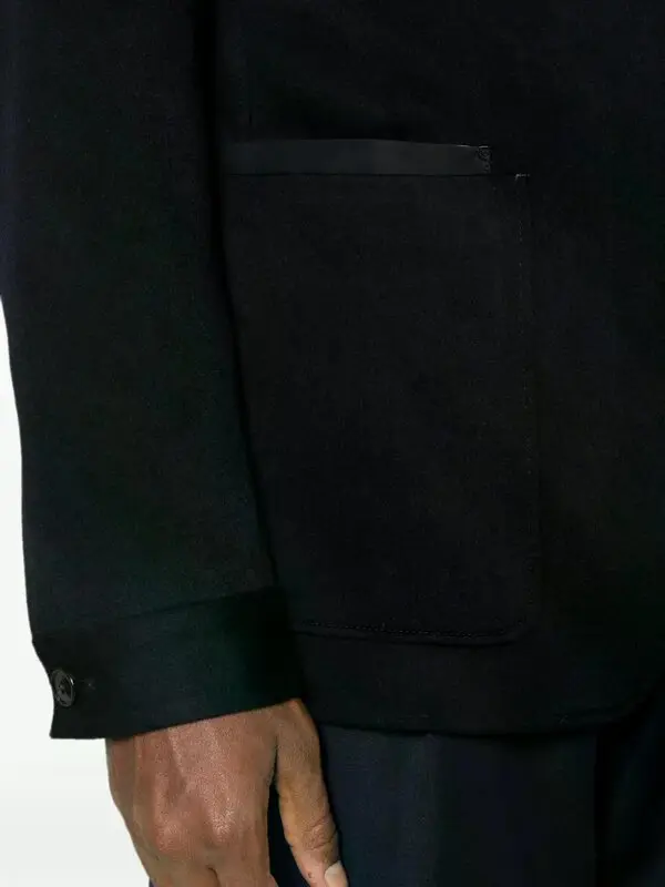 Zegna Mandarin-collar Patch-pocket Jacket