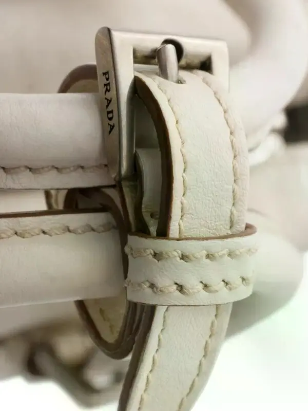 Prada Bonnie Small Leather Bag - White