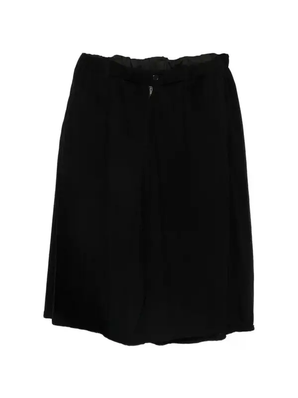 Yohji Yamamoto Wide Leg Elasticated Waistband Shorts