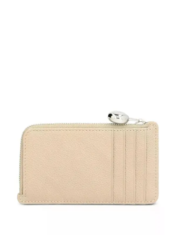 Loewe Pebble Coin Cardholder In Pebble Grained Calfskin - Neutrals