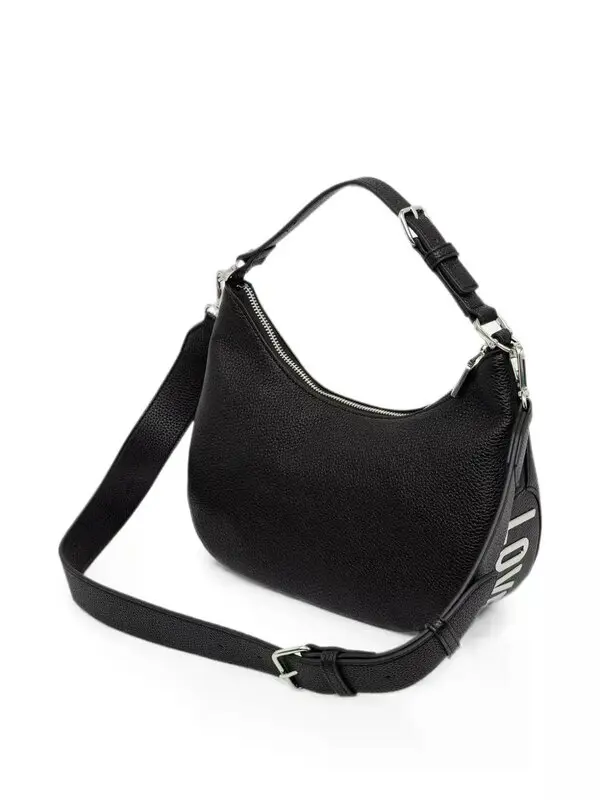 Moschino Logo-lettering Pebbled Shoulder Bag