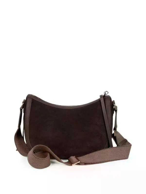 Borbonese Suede Leather Shoulder Bag