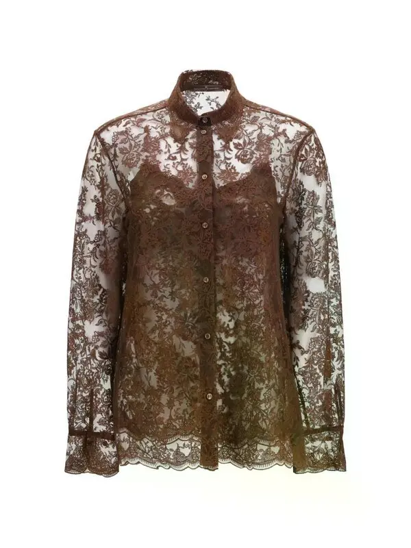 Ermanno Scervino Embroidered Lace Blouse