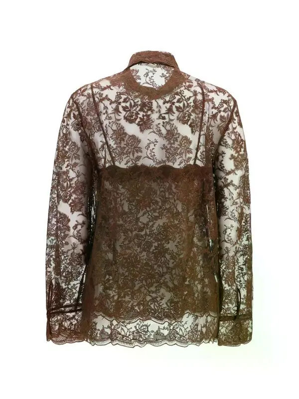 Ermanno Scervino Embroidered Lace Blouse