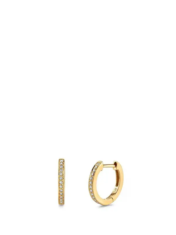 SYDNEY EVAN Diamond Huggie Earrings