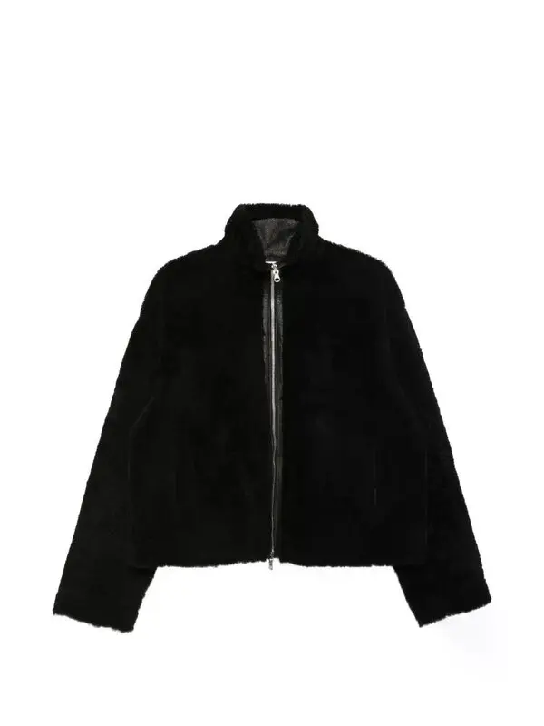 UTZON Shearling Zip-up Reversible Jacket