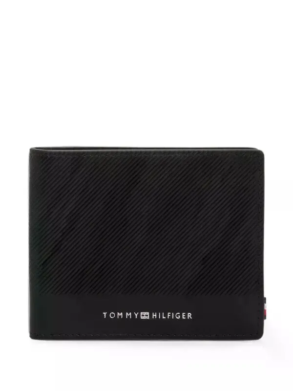 Tommy Hilfiger Logo-detail Diagonal-textured Wallet