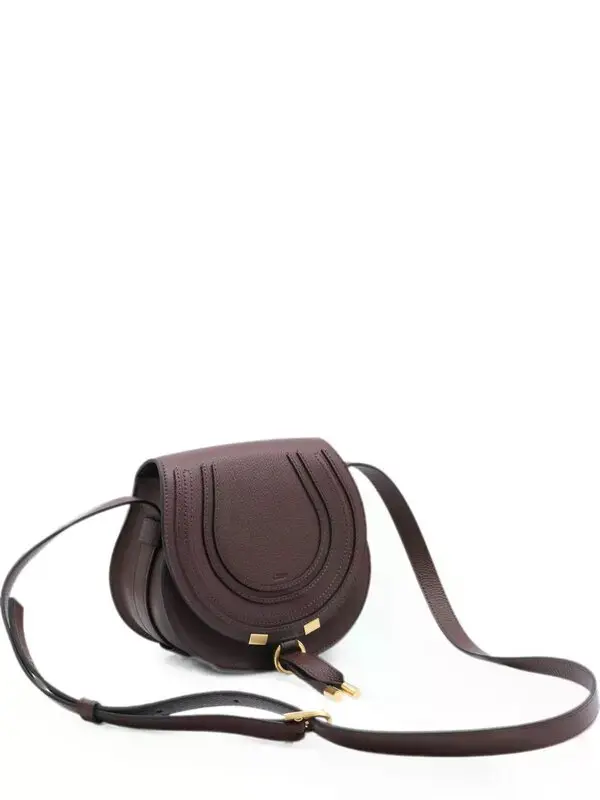 Chloé Small Marcie Saddle Bag In Grained Leather
