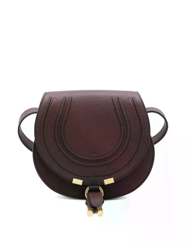 Chloé Small Marcie Saddle Bag In Grained Leather