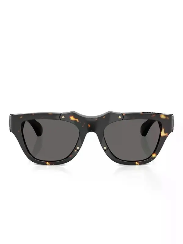 Burberry Tortoiseshell Geometric Sunglasses - Brown