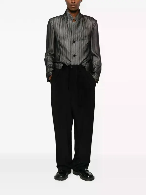 Yohji Yamamoto Pleated Wide-leg Trousers