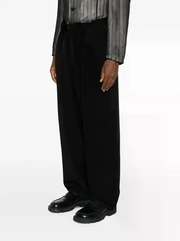 Yohji Yamamoto Pleated Wide-leg Trousers