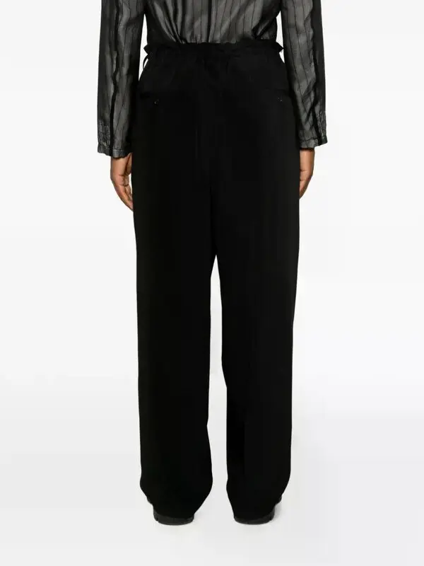 Yohji Yamamoto Pleated Wide-leg Trousers