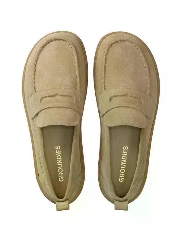 GROUNDIES Brisbane Calf Suede Slip-on Sneakers