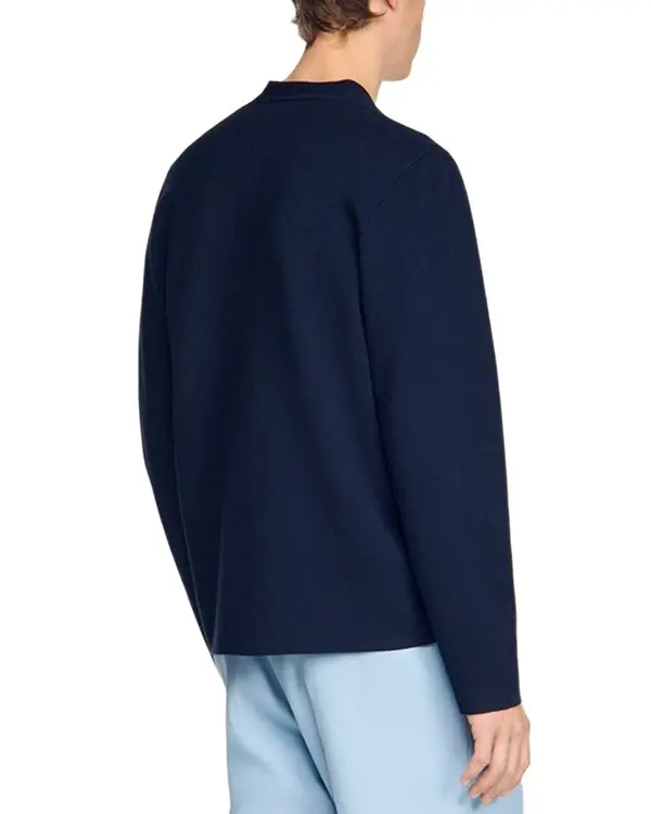 Sandro Flower Flock Cardigan Sweater