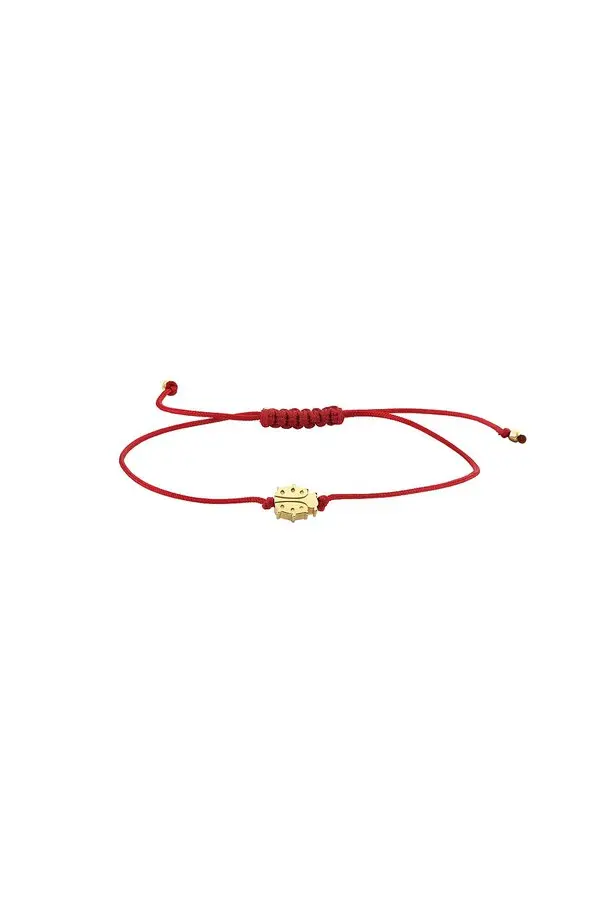 SYDNEY EVAN Tiny Ladybug Cord Bracelet