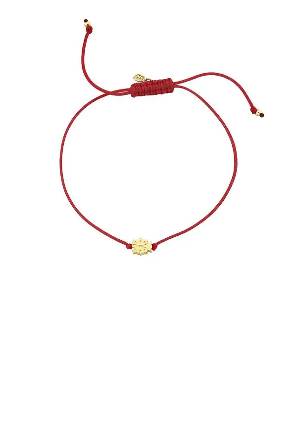 SYDNEY EVAN Tiny Ladybug Cord Bracelet - Red