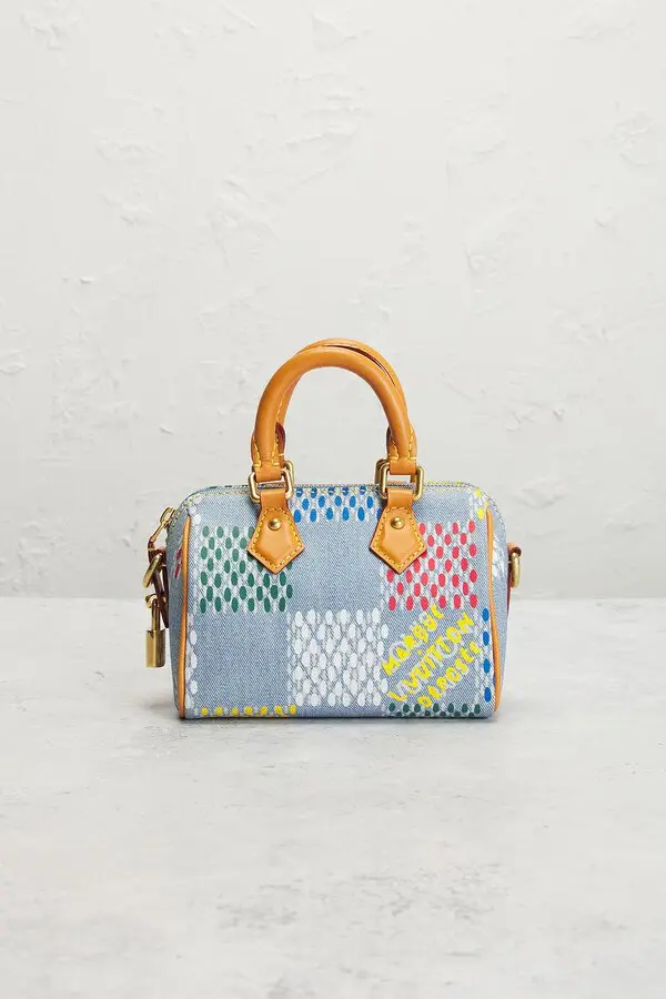 LOUIS VUITTON Speedy Bandouliere 18 Handbag - Blue