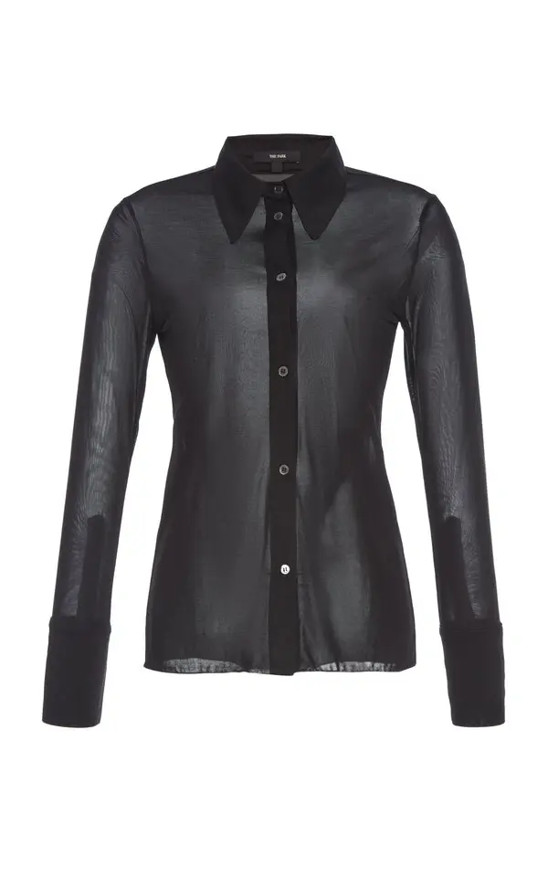 THE PARK Serge Semi-sheer Top
