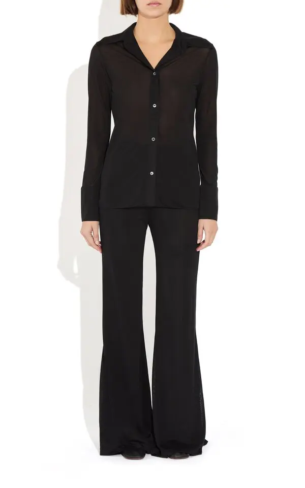 THE PARK Serge Semi-sheer Top