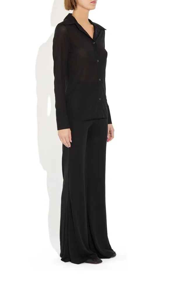 THE PARK Serge Semi-sheer Top