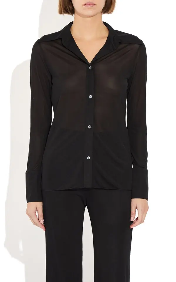THE PARK Serge Semi-sheer Top