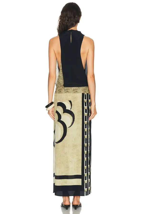 SIR. Sona Maxi Dress - Geo Scape