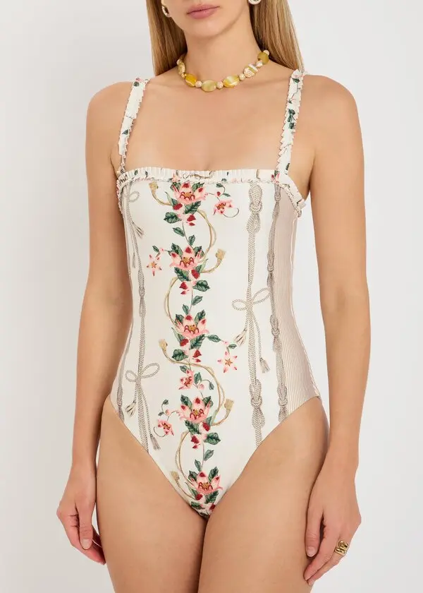 Agua Bendita Embroidered Swimsuit