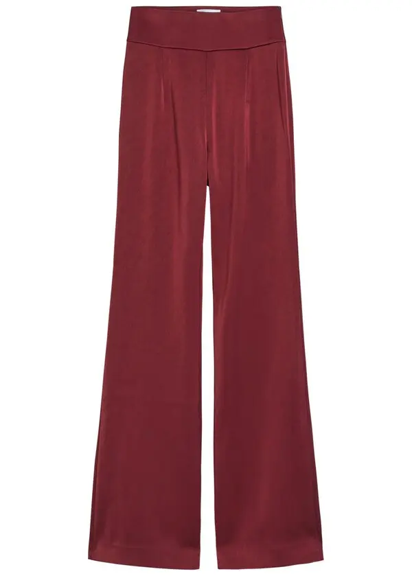 Galvan Flared-leg Satin Trousers