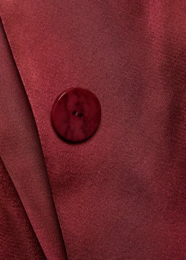 Galvan Sculpted Satin Blazer