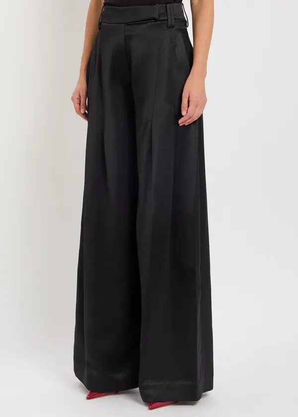 PATRICK MCDOWELL Alexandra Wide-leg Satin Trousers