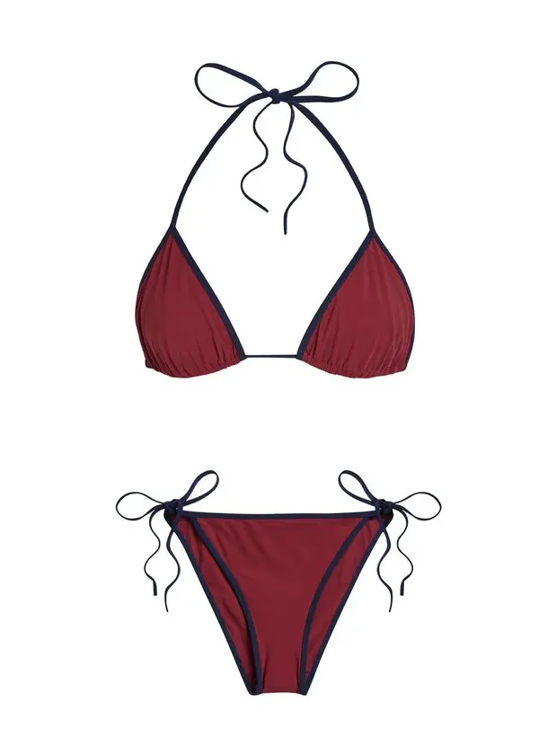 LIDO Venti Two Tone Triangle Bikini - Red