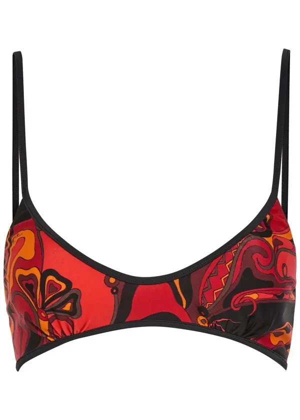 Emilio Pucci Printed Bikini Top