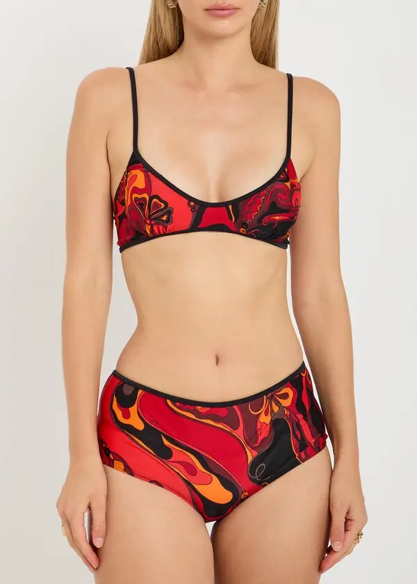 Emilio Pucci Printed Bikini Top