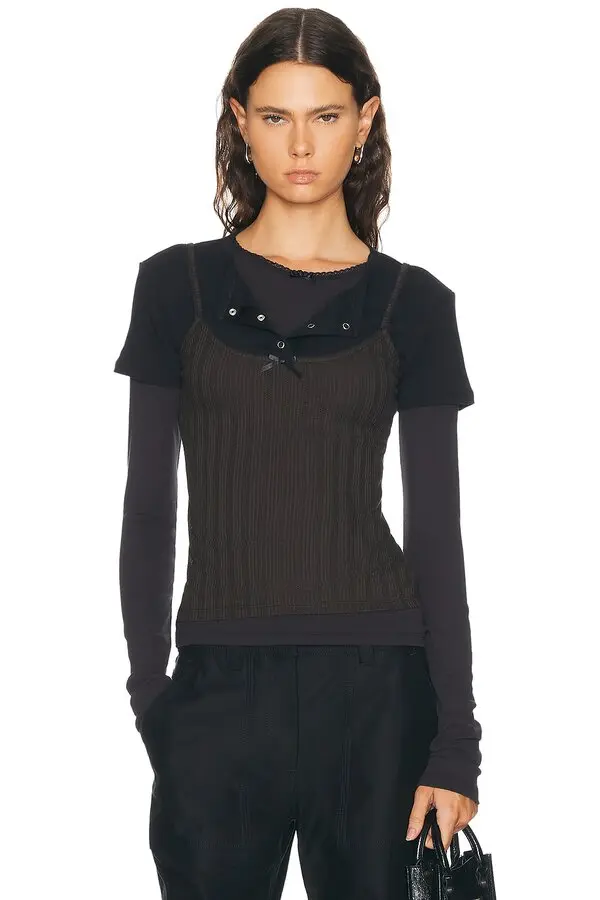 Acne Studios Ersilia Jersey T-shirt - Black