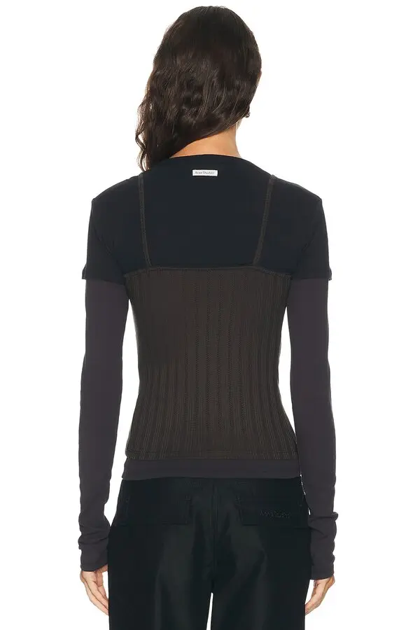 Acne Studios Ersilia Jersey T-shirt - Black
