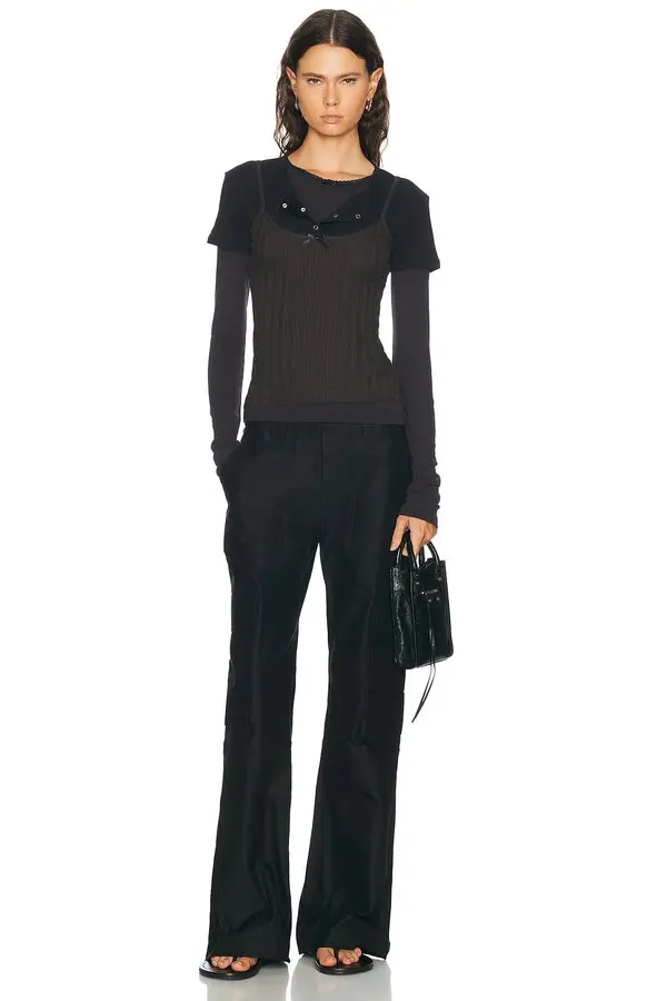 Acne Studios Ersilia Jersey T-shirt - Black