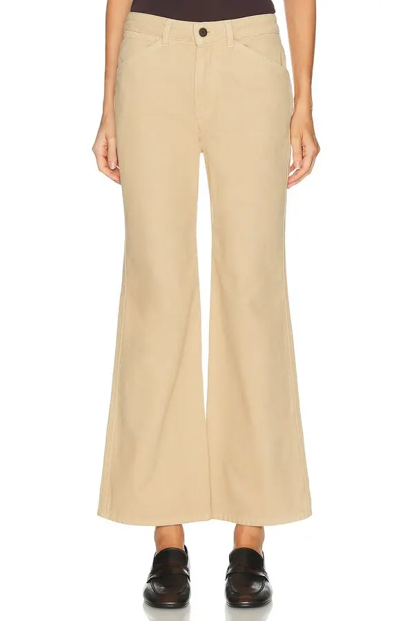 LEMAIRE Flared 5 Pockets - Straw