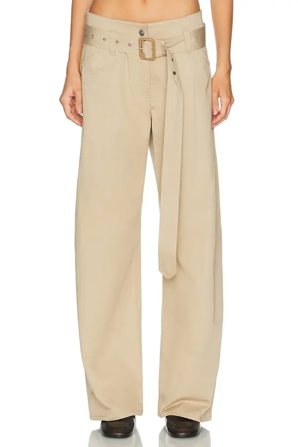 Acne Studios Tailored Twill Trousers - Pale Beige